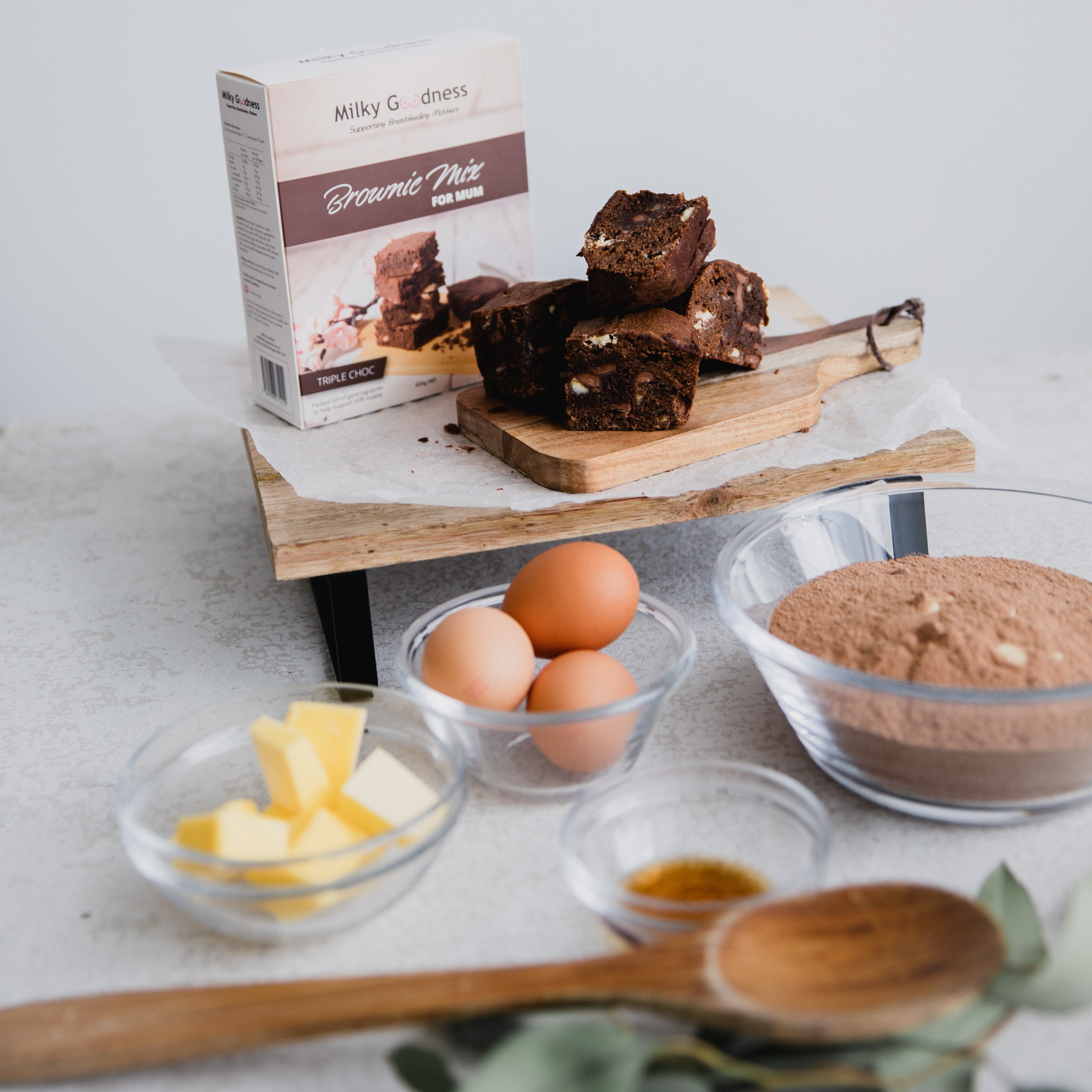 Lactation Brownie Packet Mix | Triple Choc | Milky Goodness